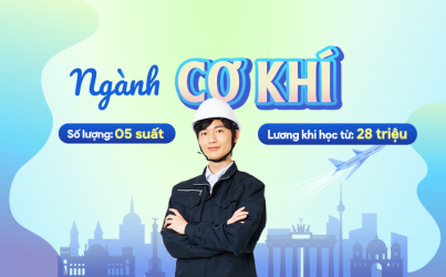 05 suất du học nghề Đức ngành Cơ khí - Miễn học phí, nhận lương khi học ...